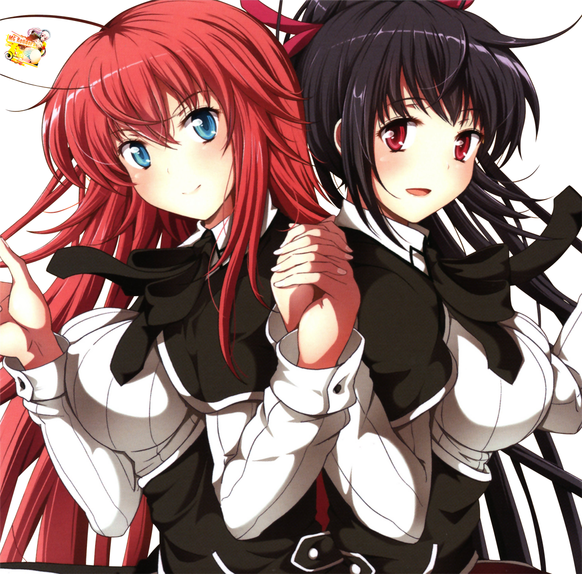 High School Dxd Rias Gremory Himejima Akeno Render 2
